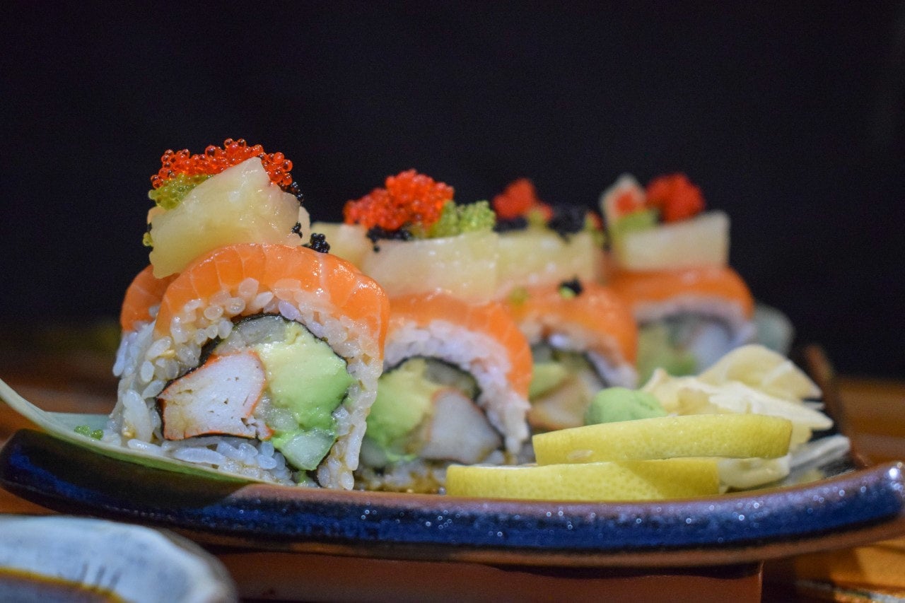 Sunset Paradise Roll | Kazoku Sushi and Bar
